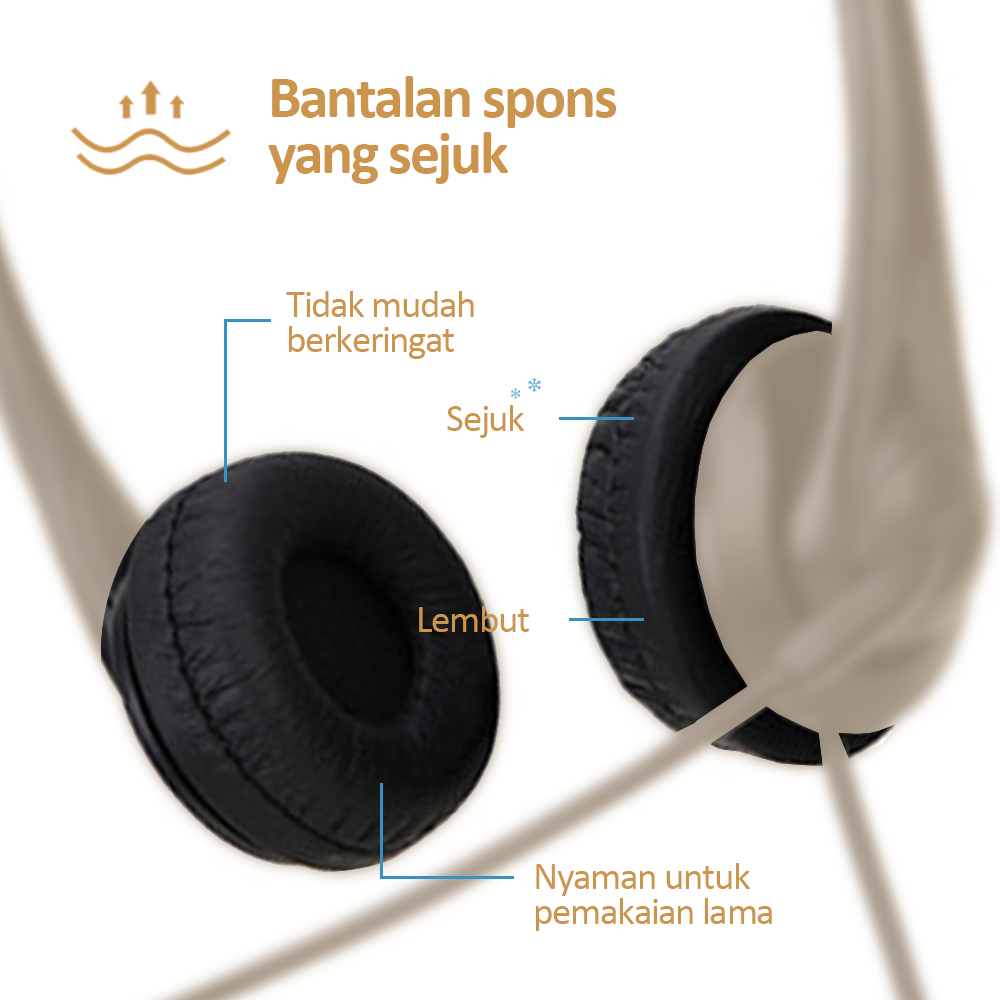 Jual Bonkyo Headphone stereo dengan mikrofon dan single jack 3.5mm ...