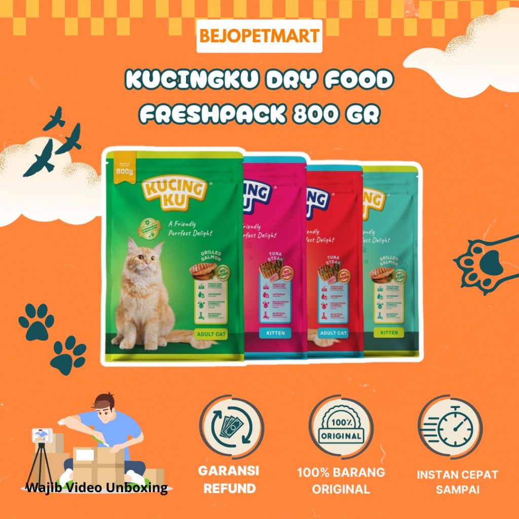 Jual KUCING KU CATFOOD PREMIUM 800gr Makanan Kucing cat food Kucingku ...
