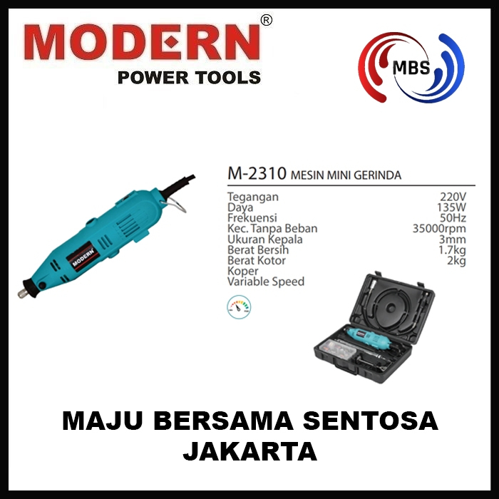 Jual MODERN M-2310 Mini Die Grinder 3mm Set Tuner Bor Drill Grinda ...