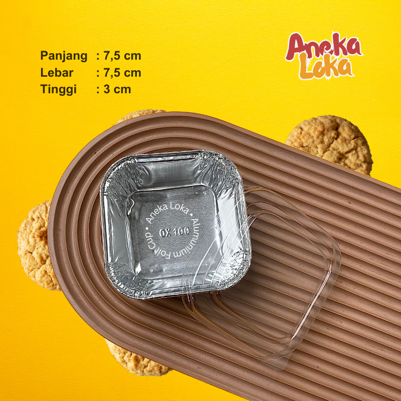 Jual Alumunium Foil Tray Cup OX - 100 untuk Macaroni Schotel Spaghetti Brule Brownies Isi 100 ...