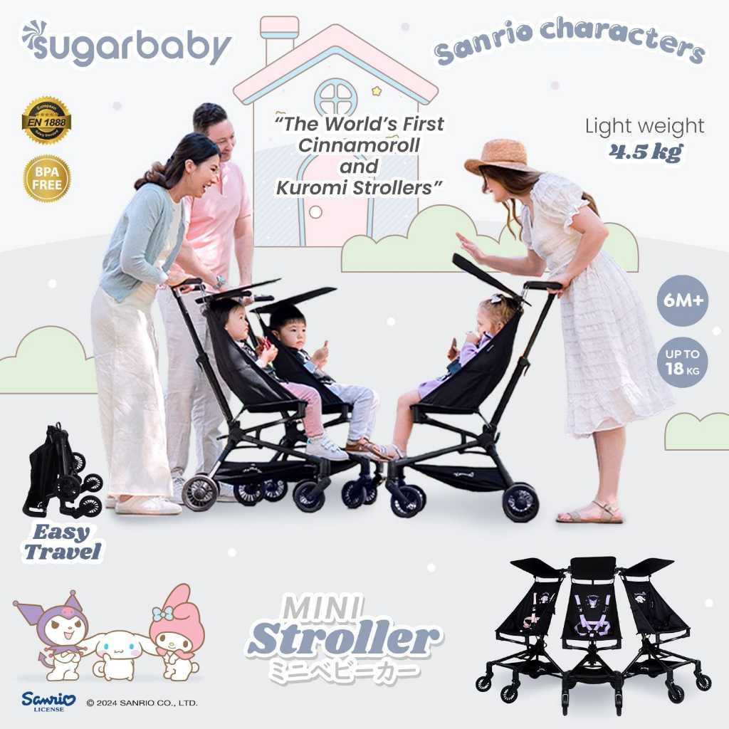Jual Sugarbaby Mini Stroller Sanrio Collection/Kereta Dorong Bayi Lipat ...