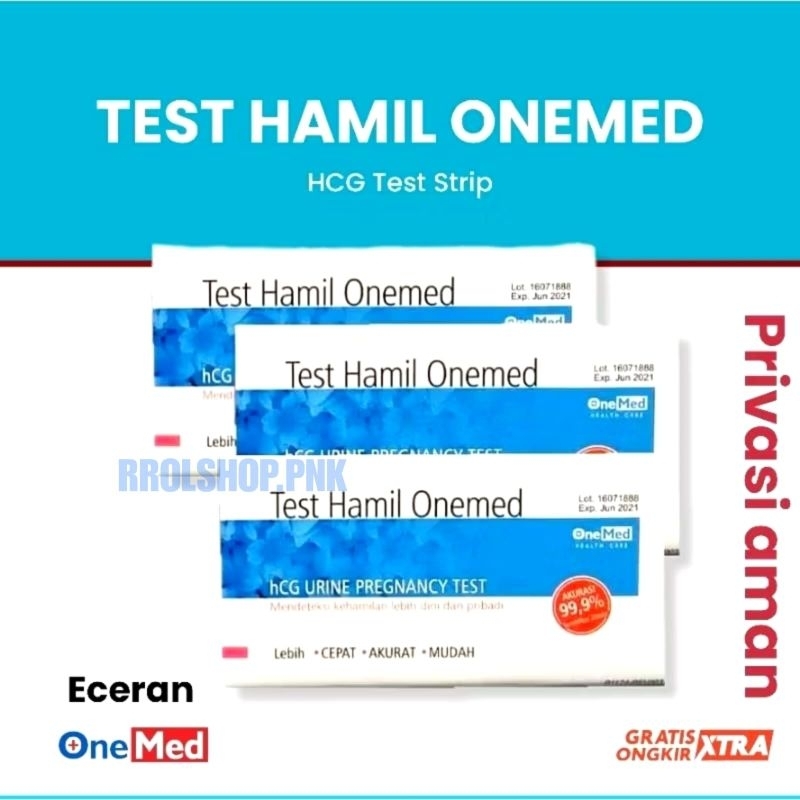 Jual TEST KEHAMILAN ONEMED TES PACK KEHAMILAN STRIP ONEMED TESPEK ...