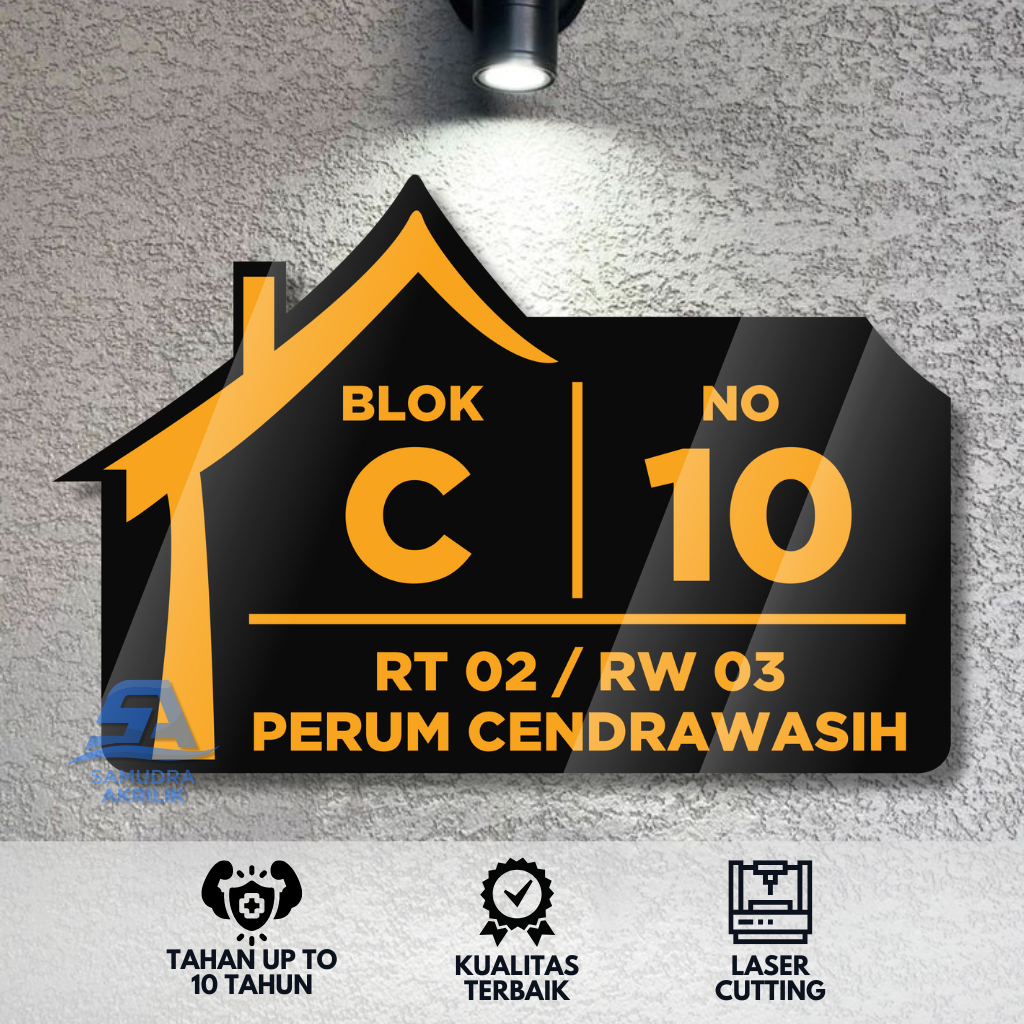 Jual Nomor Rumah Aesthetic Akrilik Bebas Custom Tempel | Nomer Rumah ...