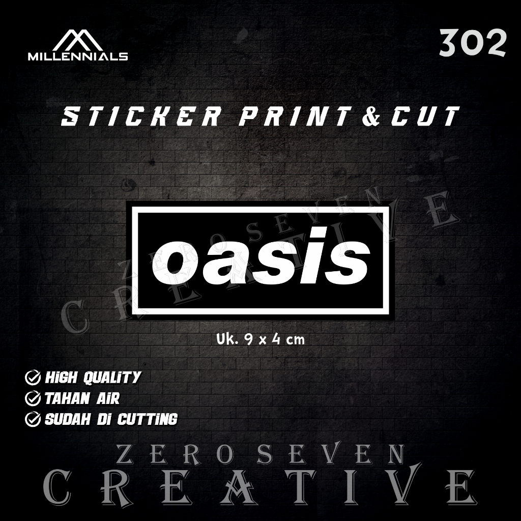 Jual STIKER OASIS / MUSIK BAND / STIKER MOTOR / LAPTOP / TUMBLER ...