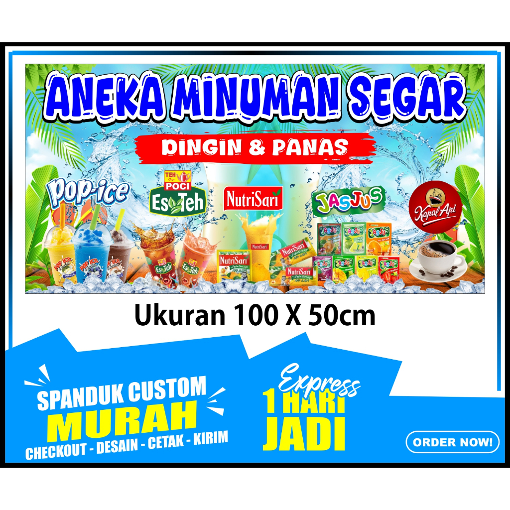 Jual Banner ANEKA MINUMAN SEGAR, Spanduk ANEKA MINUMAN SEGAR ukuran ...