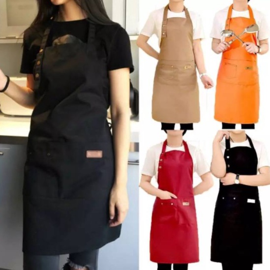 Jual Top Design Apron Celemek Barista Korean Style Pria Wanita Celemek ...