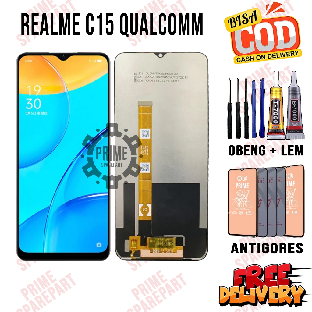 Jual Lcd Touchscreen REALME C15 QUALCOMM Original Lcd REALME C15 ...