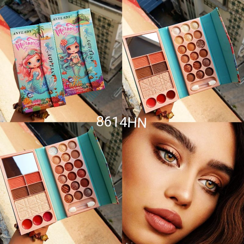 Jual EYESHADOW MAKEUP PALLETE MERMAID EYESEDOW 8614HN | Shopee Indonesia