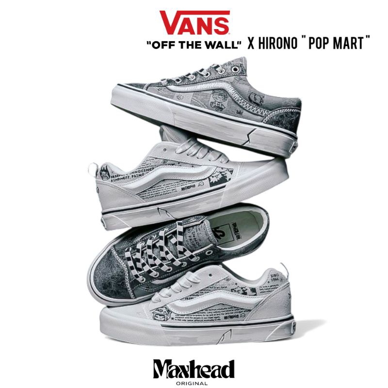 Jual Vans X Hirono " Pop Mart " Style 36 & Knu Skool Original 100% ...
