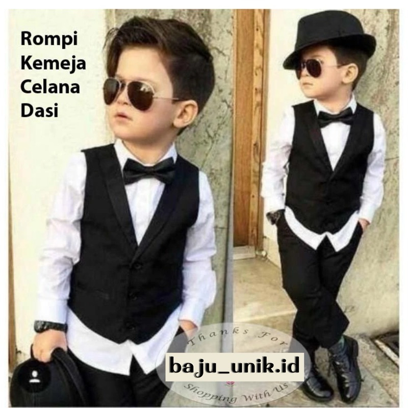 Jual [GRATIS SABUK] SETELAN ROMPI PREMIUM FORMAL ANAK LAKI-LAKI/VEST ...