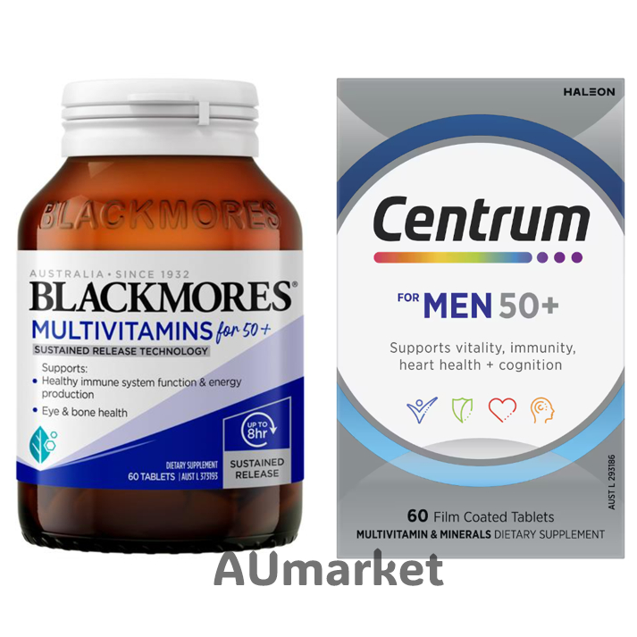 Jual Centrum Blackmores Multivitamin For 50+ Sustained Release 60 /90 Tablets or Centrum MEN ...