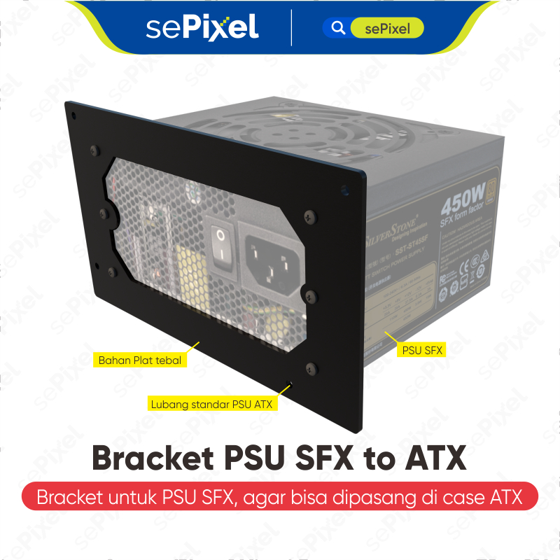 Jual Bracket PSU SFX to ATX bahan plat besi | Shopee Indonesia