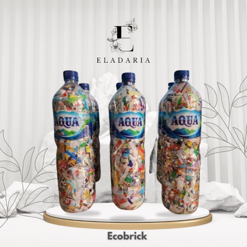 Jual Ecobrick Botol Aqua Le mineral 1500 ml 600 ml Padat Bersih Untuk ...
