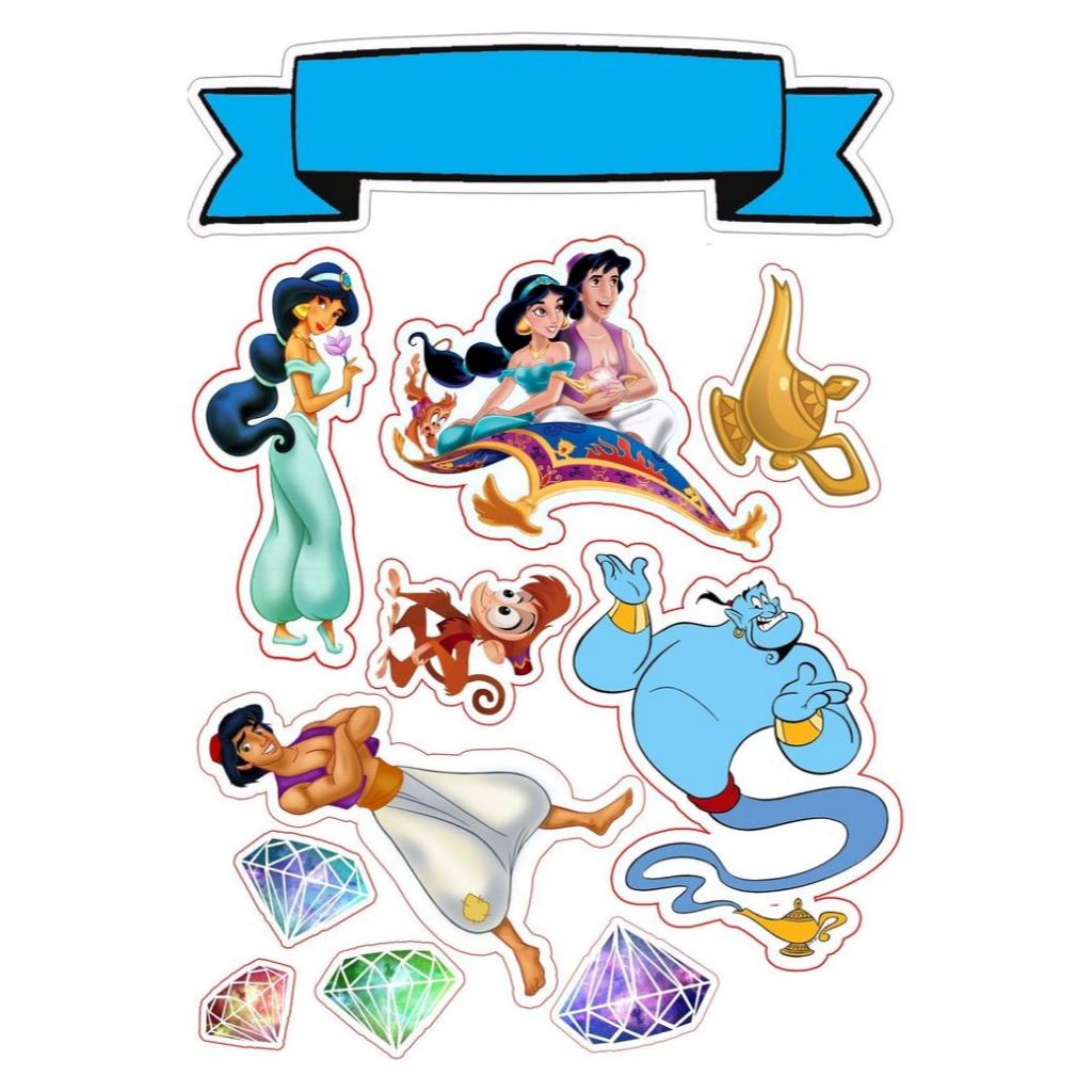 Jual Topper JASMINE / Topper Princes Disney / Topper Hiasan Kue Ulang ...