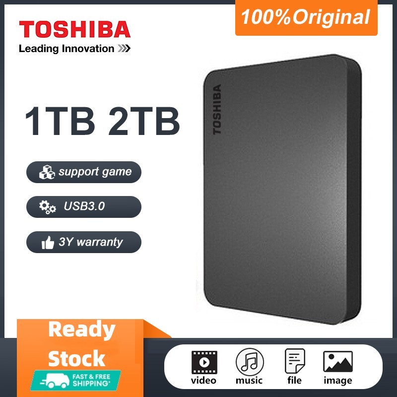 Jual Toshiba Hardisk Eksternal 4TB/2TB/1TB 2.5" Portable Harddisk USB 3 ...