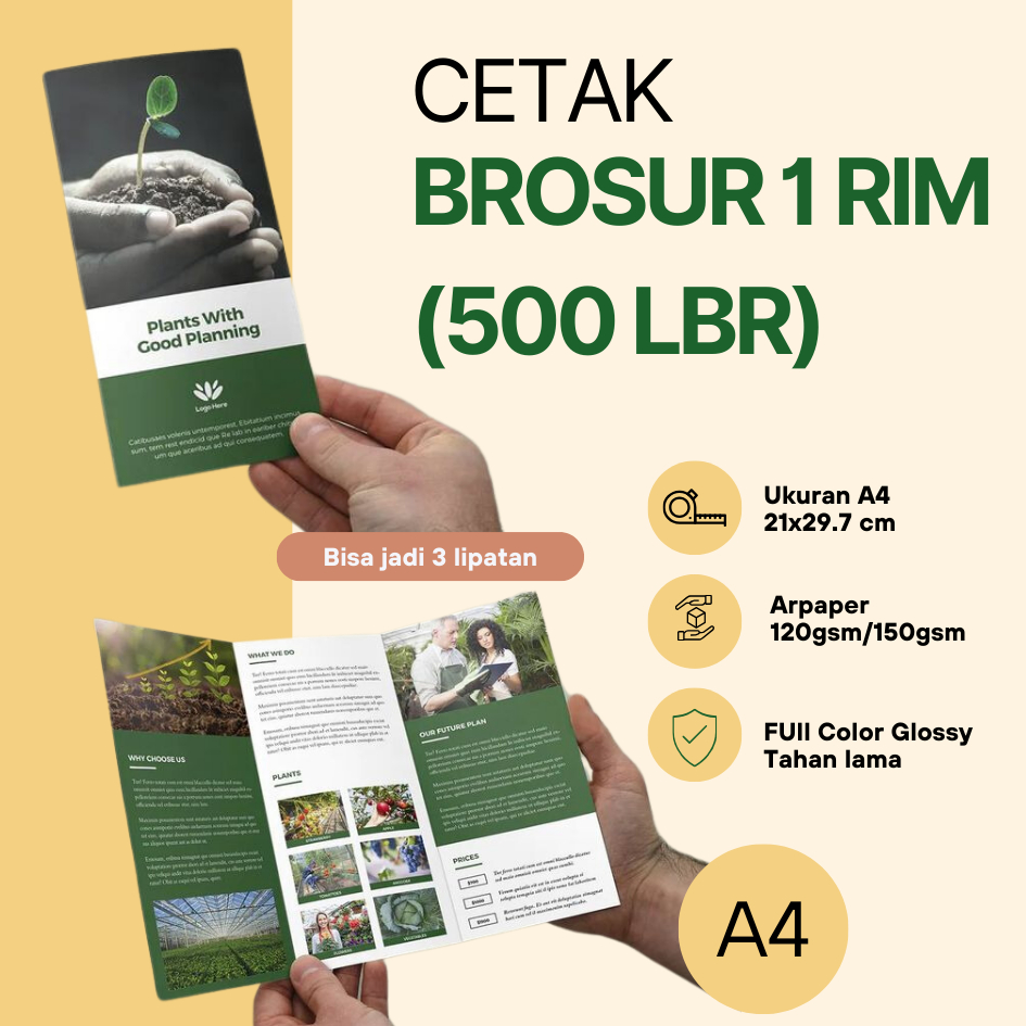Jual (A4) CETAK BROSUR 1 RIM [500 LEMBAR] - Pamflet - Flyer Murah - Grosir - Fullcolor PREMIUM ...