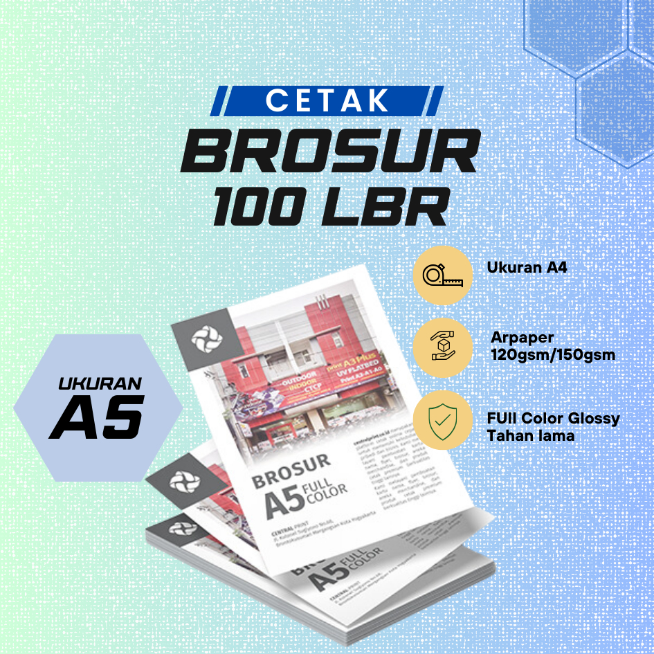 Jual (A5) CETAK BROSUR 100 Lembar - Pamflet - Flyer - Leaflet Murah ...