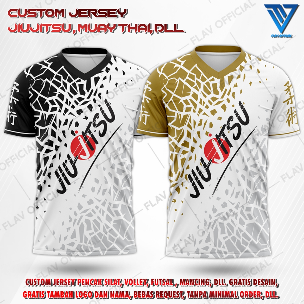 Jual Jersey flav official Jiu Jitsu Fighter type Two pattern new Bisa ...