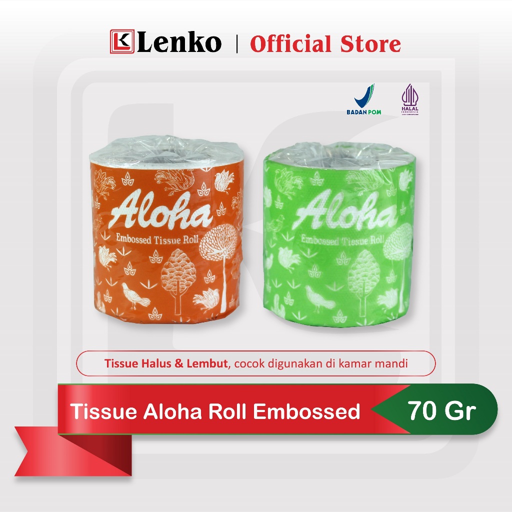Jual Tissue Aloha Roll Emboss Dengan Core (70 gram) | Shopee Indonesia