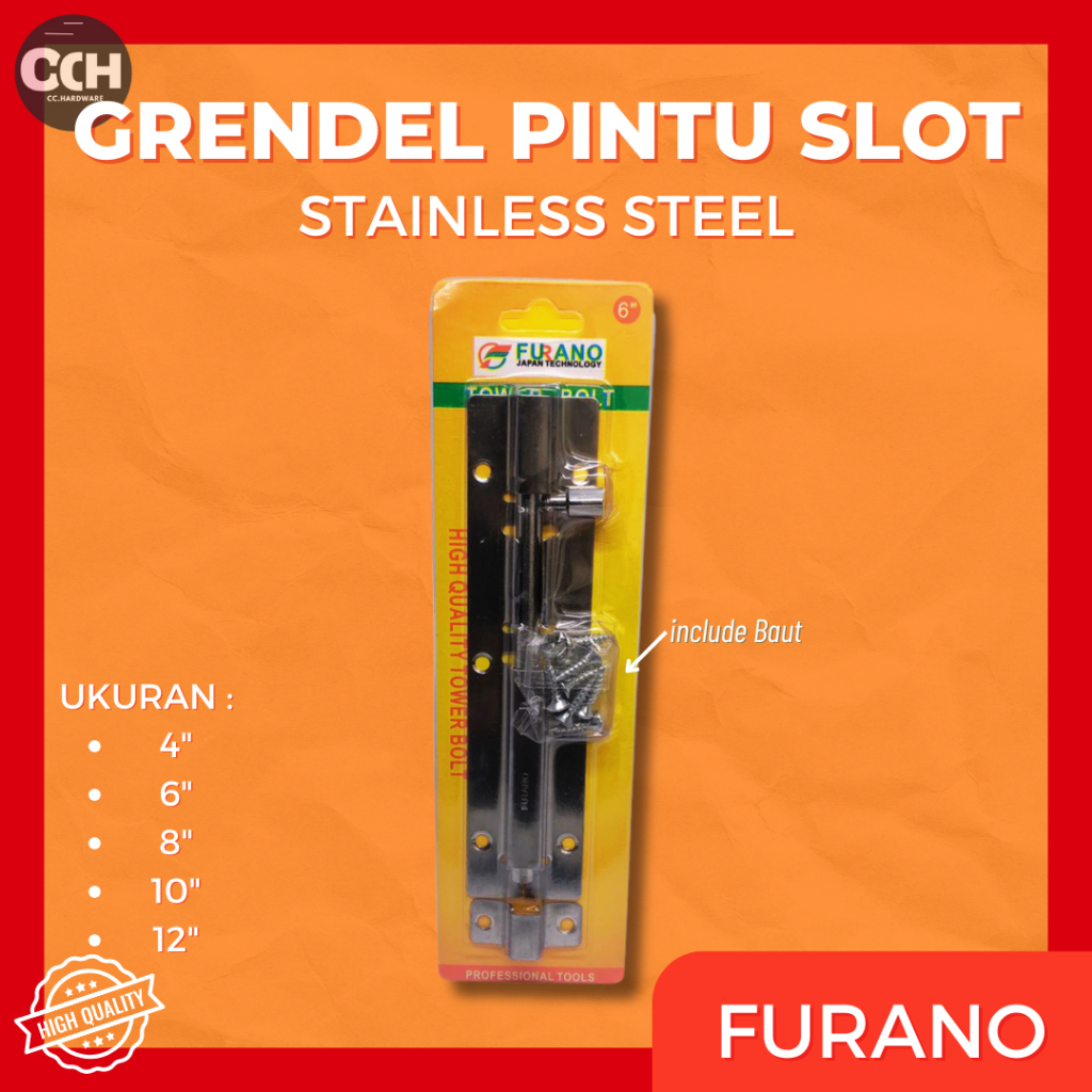 Jual Grendel Pintu Selot Pintu Stainless Steel 4"/6"/8"/10"/12" KUAT ...
