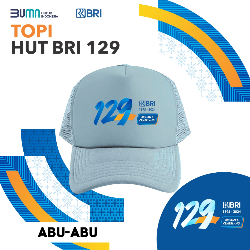 Jual TOPI HUT BRI 129 BANK BRI PERBANKAN MDPRINTSTORE | Shopee Indonesia