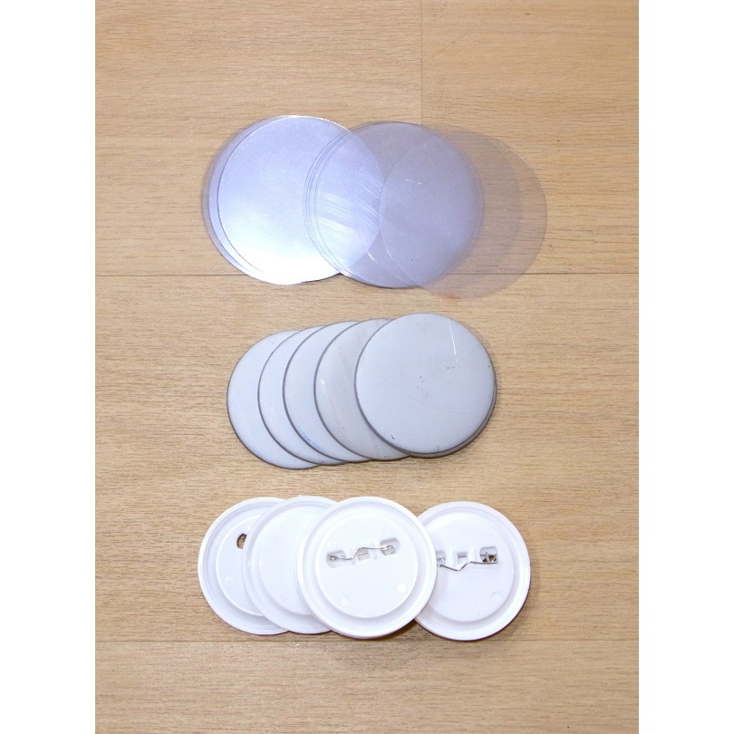 Jual Bahan pin uk. 58 mm polos bross Bros peniti grosir (perpack ...