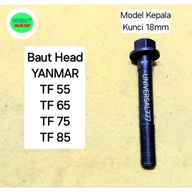 Jual TF55 TF85 Baut Kop Yanmar TF65 TF75 Stud Bolt Cylinder Head TF 55 ...