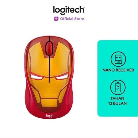 Jual Logitech M238 Marvel Collection Wireless Mouse - IRON MAN | Shopee ...