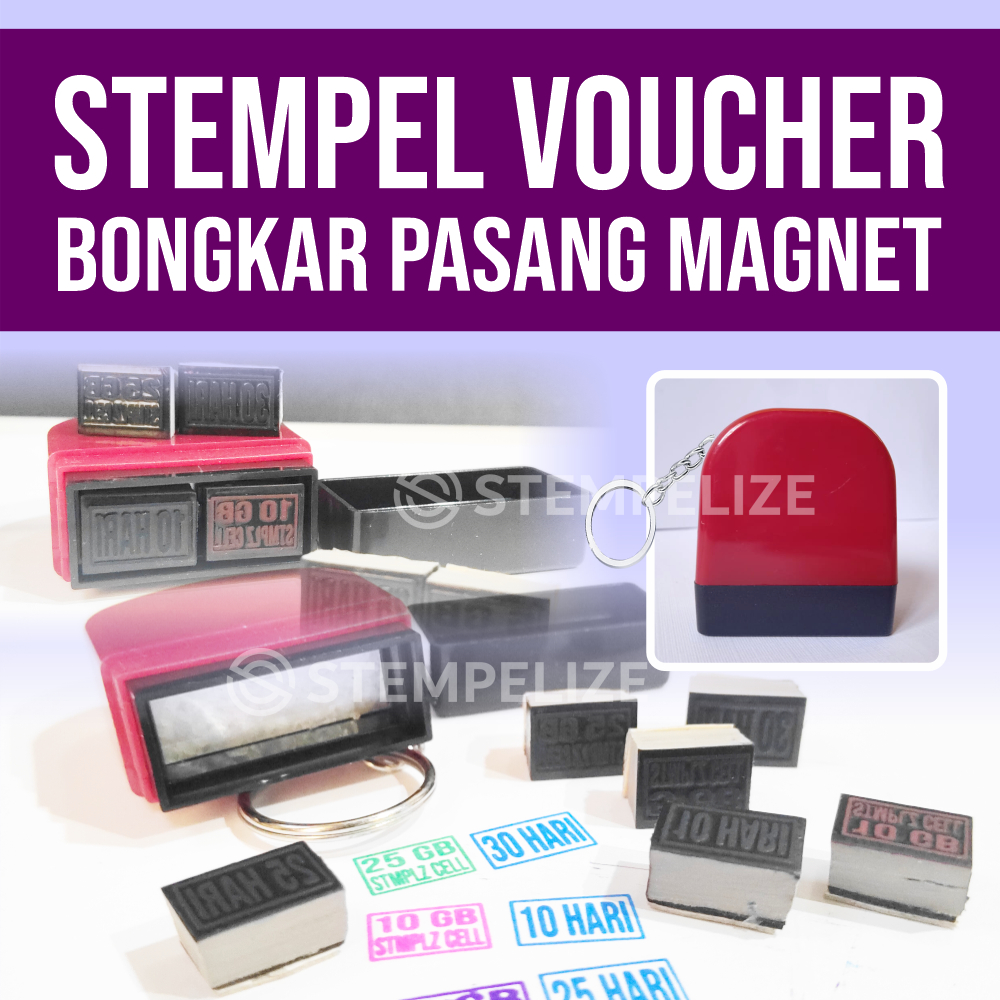 Jual Stempel Voucher Kuota Bongkar Pasang Magnet | Shopee Indonesia