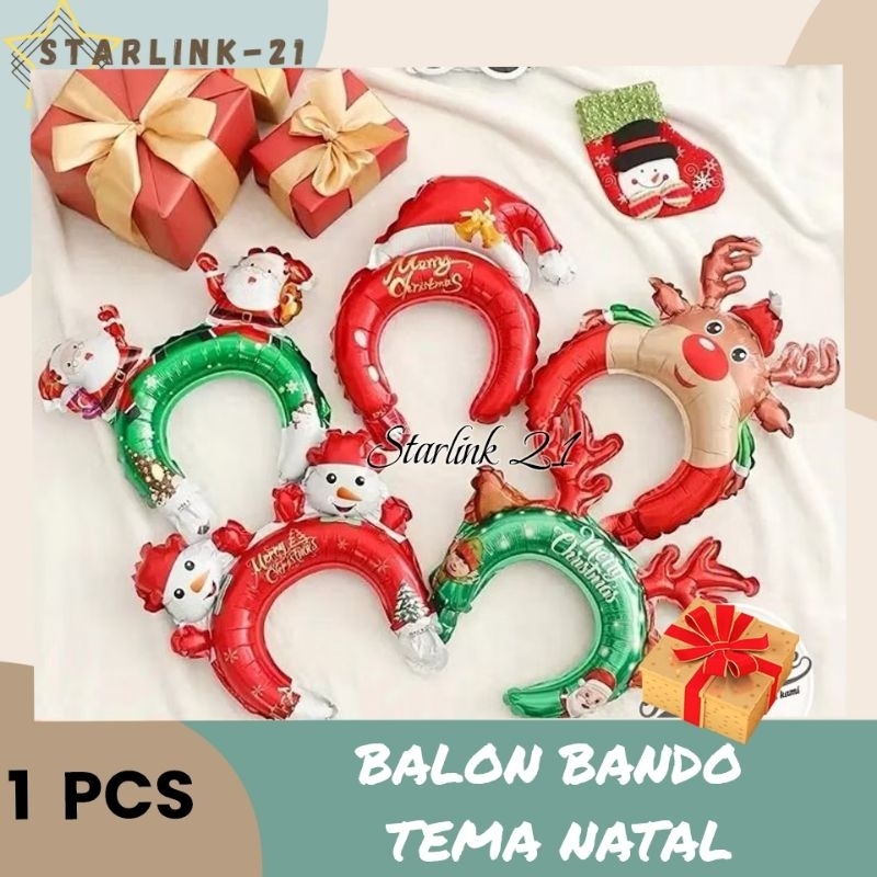Jual BALON BANDO NATAL | Balon Christmas | Balon Santa | Balon Tanduk ...