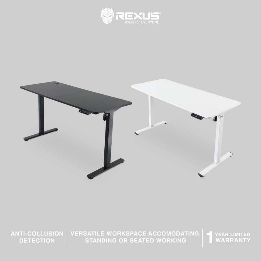 Jual Rexus Rise Standing Electric Gaming Desk / Meja Komputer | Shopee ...