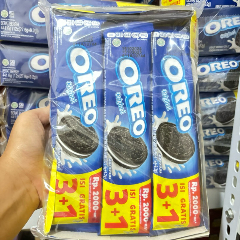 Jual Oreo Biskuit Krim harga per 1 Box isi 12 pcs @36.8gr | Shopee ...