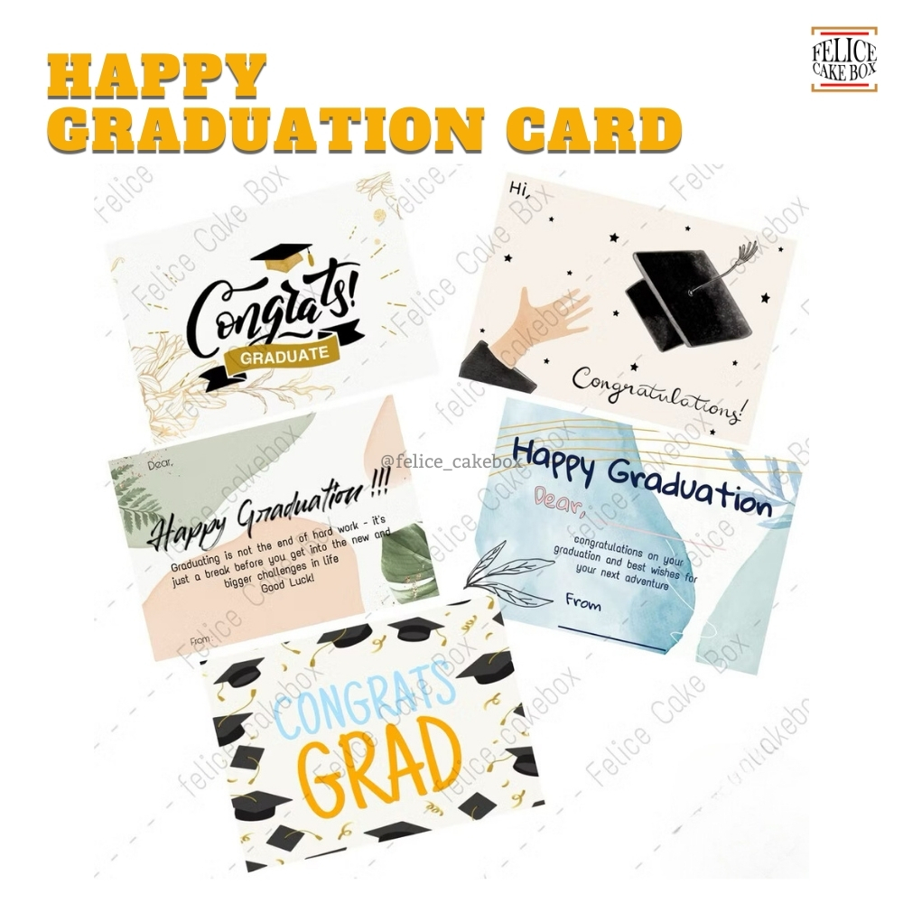 Jual HAPPY GRADUATION CARD isi 5pcs / KARTU UCAPAN WISUDA / GRADUATION ...