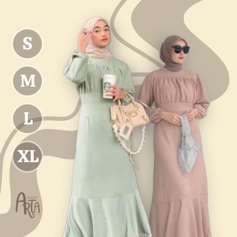 Jual FLOWEAR DRESS TERBARU | Gamis Perempuan Kekinian | Trendy Mewah ...