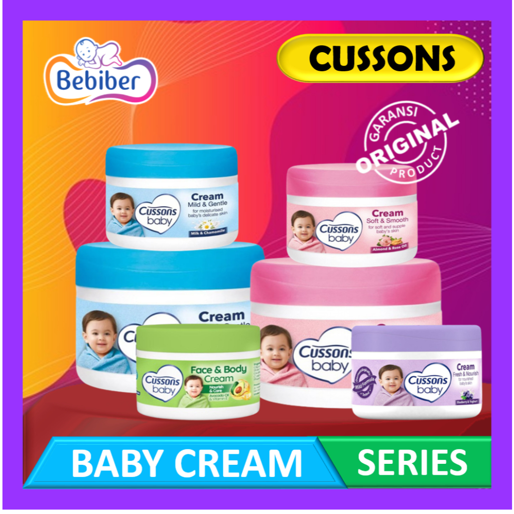 Jual Cussons Baby Cream Series Isi 50gr & 100gr - Cusson Cream Pelembab Bayi - Krim Bayi - BiBer ...