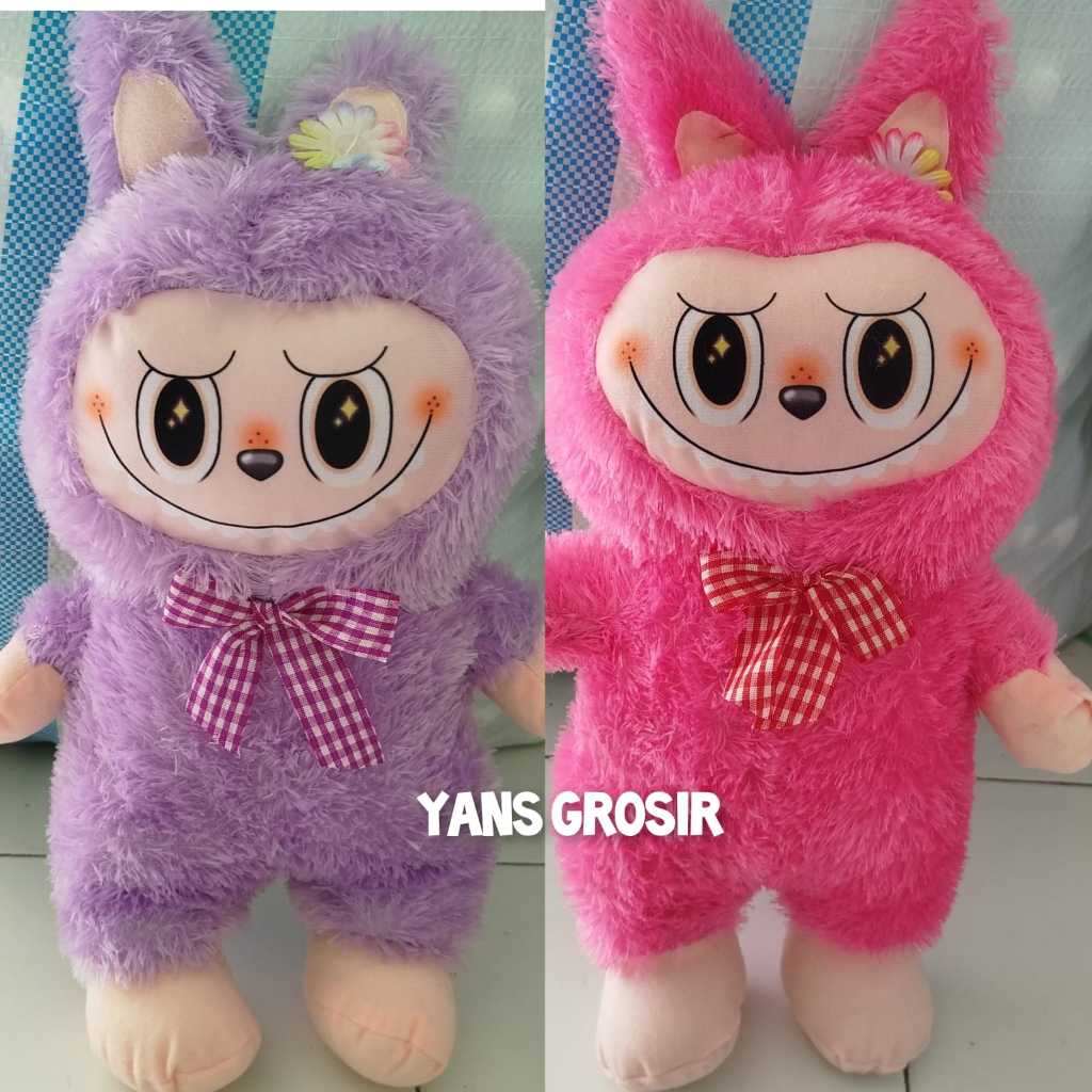 Jual BONEKA MAINAN LABUBU L 45 CM VIRAL WARNA LUCU LUCU | Shopee Indonesia