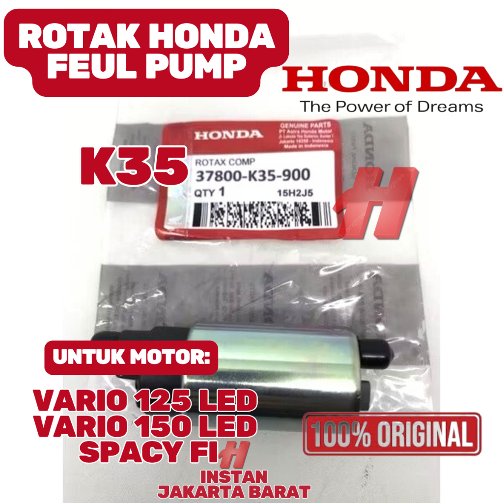 Jual ORIGINAL GRANSI HONDA ROTAK INJEKSI KODE K35 VARIO 150 LED 125 LED ...