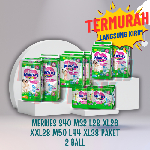 Jual Merries Jumbo Paket 2 Ball M34 L30 XL26 XXL28 M50 L44 XL38 ...