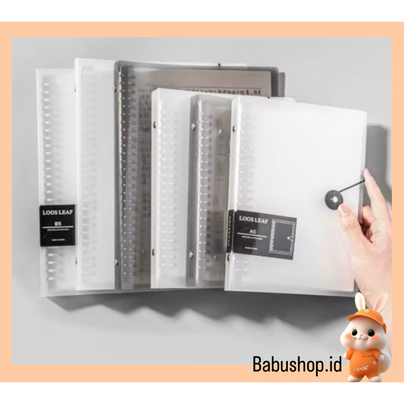 Jual BBS Binder Note A5 / B5 Ring Transparant Loose-Leaf Notebook ...
