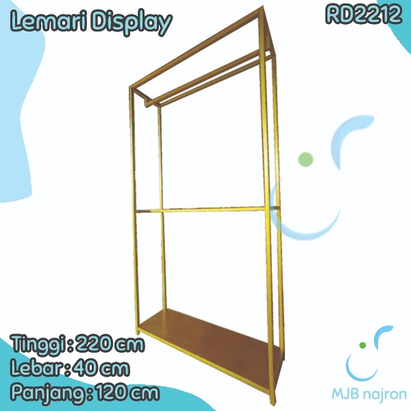 Jual showcase besi lemari display baju | Shopee Indonesia