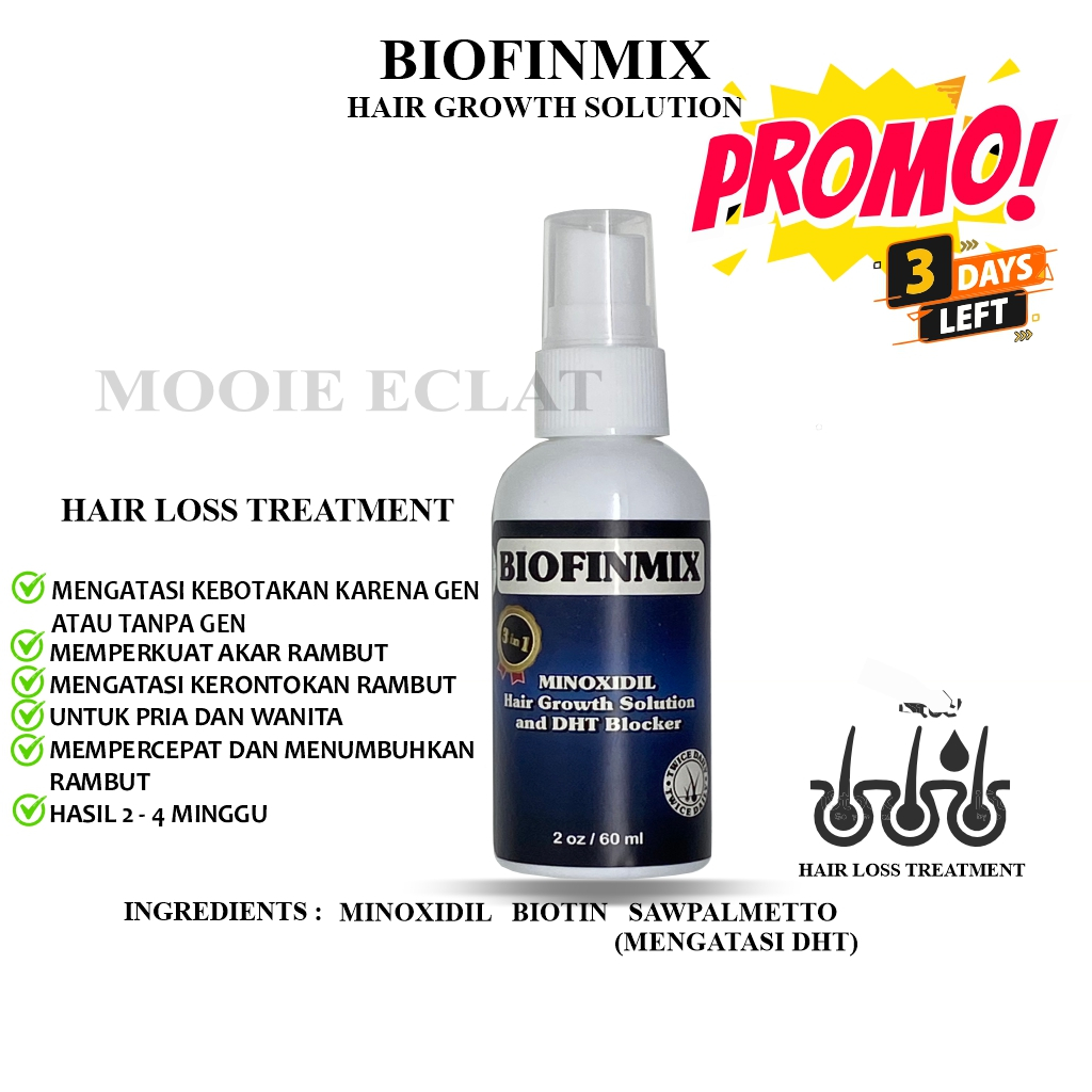 Jual BiofinMix Hair Growth Solution ( Penumbuh Rambut Botak Brewok ...