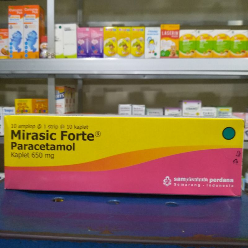 Jual ECER MIRASIC FORTE 1STRIP 10TABLET / OBAT DEMAM / OBAT SAKIT GIGI ...