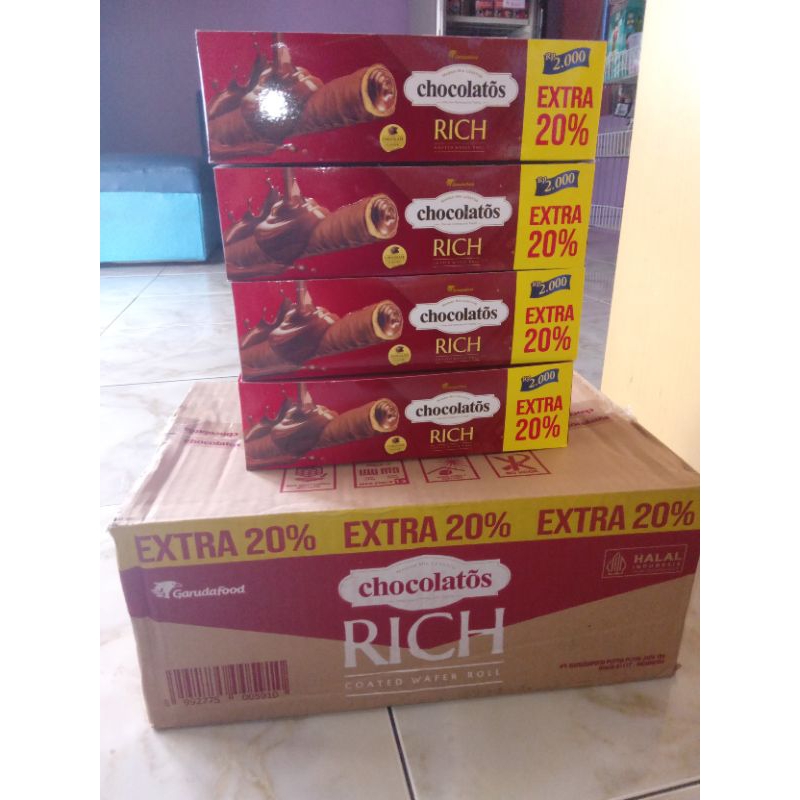 Jual Chocolatos RICH isi 12pcs garuda food | Shopee Indonesia
