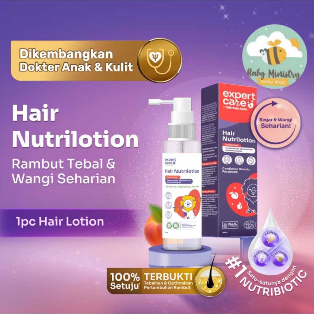 Jual Expert Care - Hair Nutrilotion 100ml - Hair Lotion Rambut Anak & Bayi dengan NUTRIBIOTIC ...