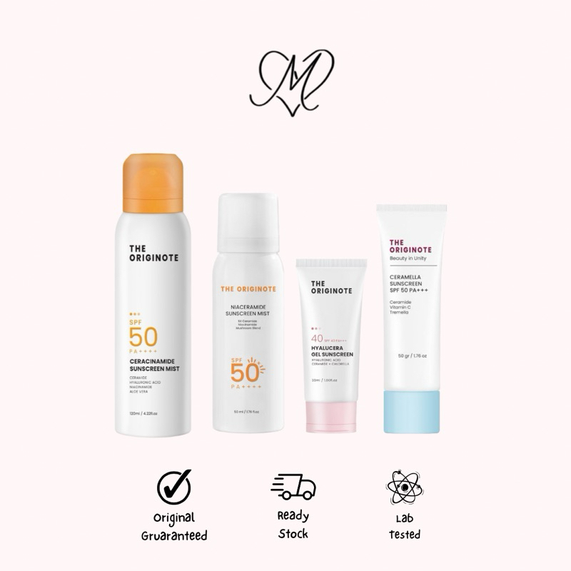 Jual The Originote Ceramella Sunscreen SPF 50 PA+++ | Hyalucera Gel ...
