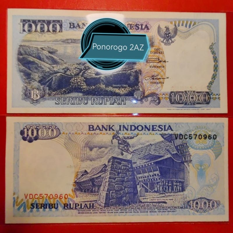 Jual 1000 rupiah lompat batu nias tahun 1992 GRESS ASLI | Shopee Indonesia