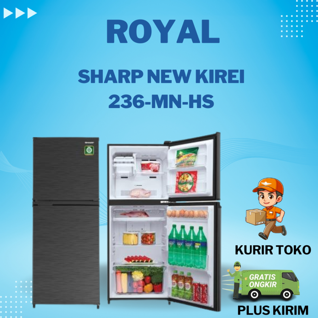 Jual KULKAS 2 PINTU SHARP SJ-236-MNHS | Shopee Indonesia