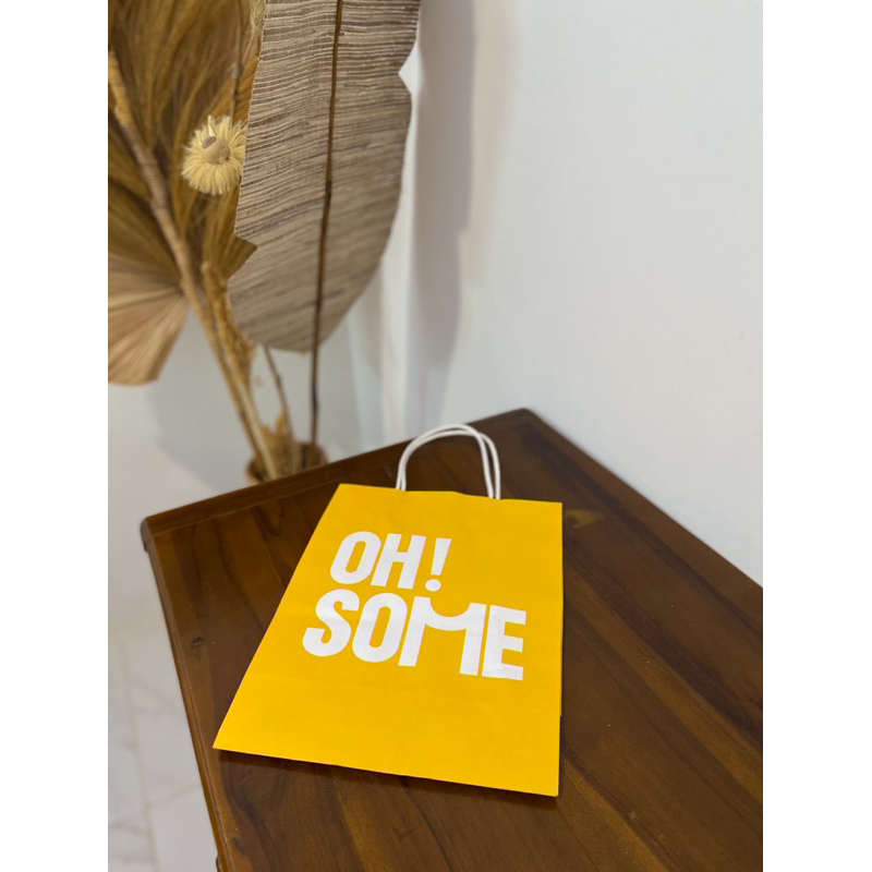 Jual Paperbag Papper Bag OH! Some (oh some / kkv) Size Medium | Shopee ...