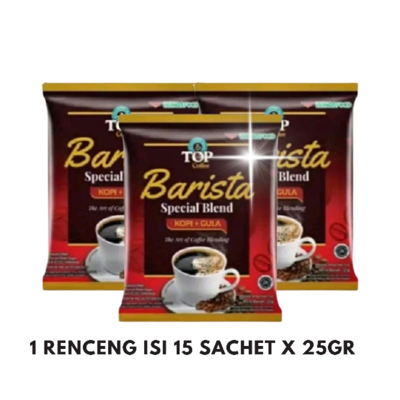 Jual Kopi Barista Top Coffee 1 Renceng Isi 15 Sachet x 25gr | Shopee ...