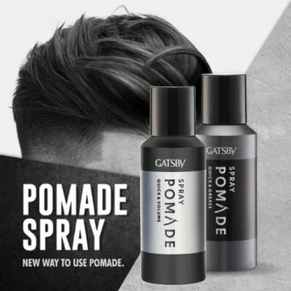Jual GATSBY Spray Pomade 150ml | Pomade Spray Rambut Pria | Shopee ...